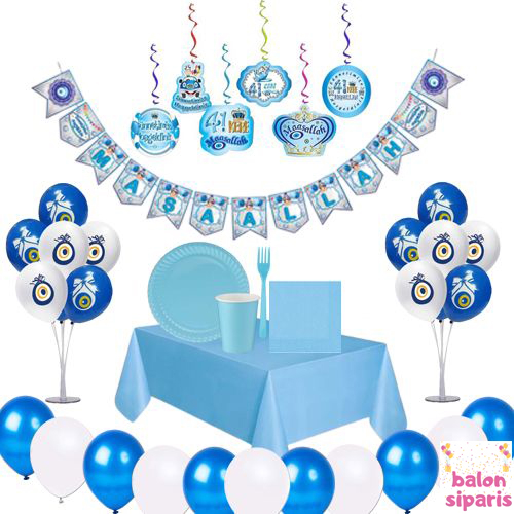 Sünnet Süsleri Masa Süsleme Seti 13 Parça - balonsiparis.com