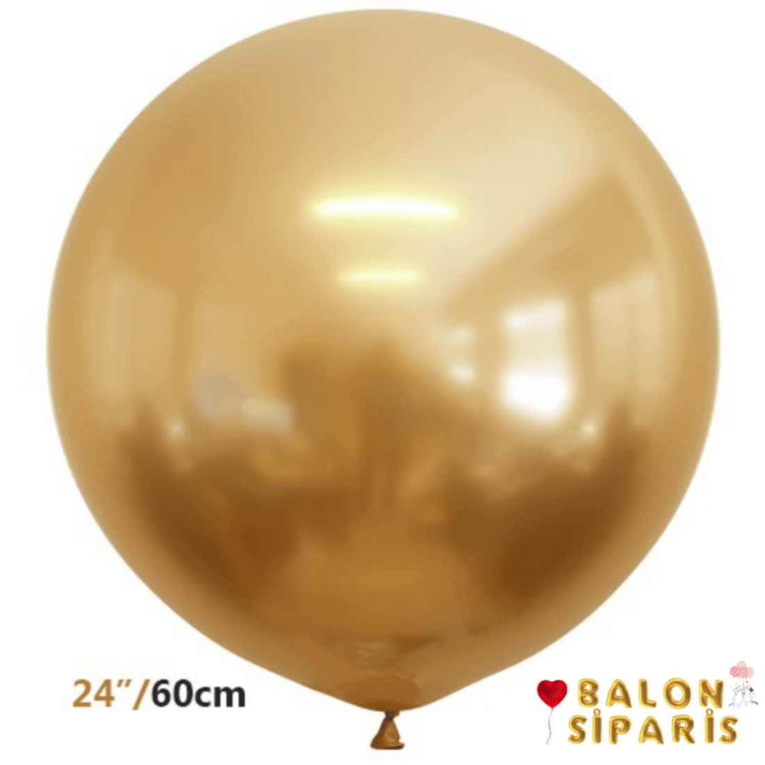 Jumbo Krom Balon Bakır 60 cm - balonsiparis.com