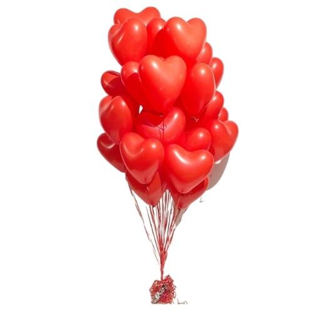 Kırmızı Kalpli Uçan Balon 35 cm – Helyumlu, Aynı Gün Teslimat ...
