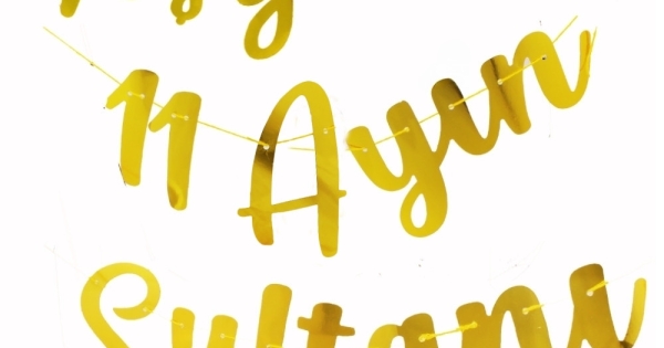 Hoş Geldin 11 Ayın Sultanı Kaligrafi Banner - balonsiparis.com