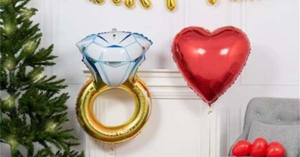 Evlilik Teklifi Balon Seti Gold Ekonomik - balonsiparis.com