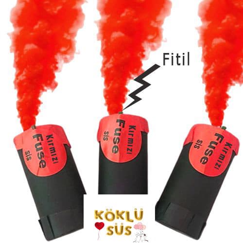 Kırmızı Sis Bombası - balonsiparis.com
